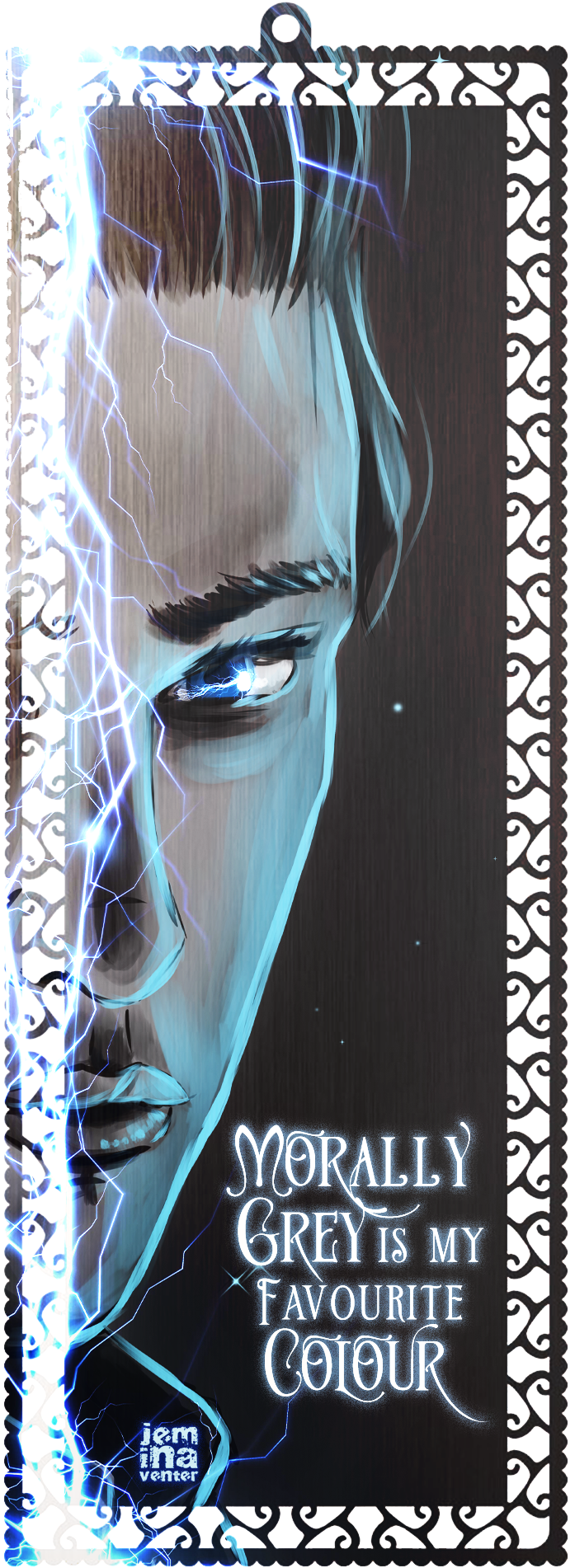 Morally Grey Art Bookmark – Fictional Alchemy